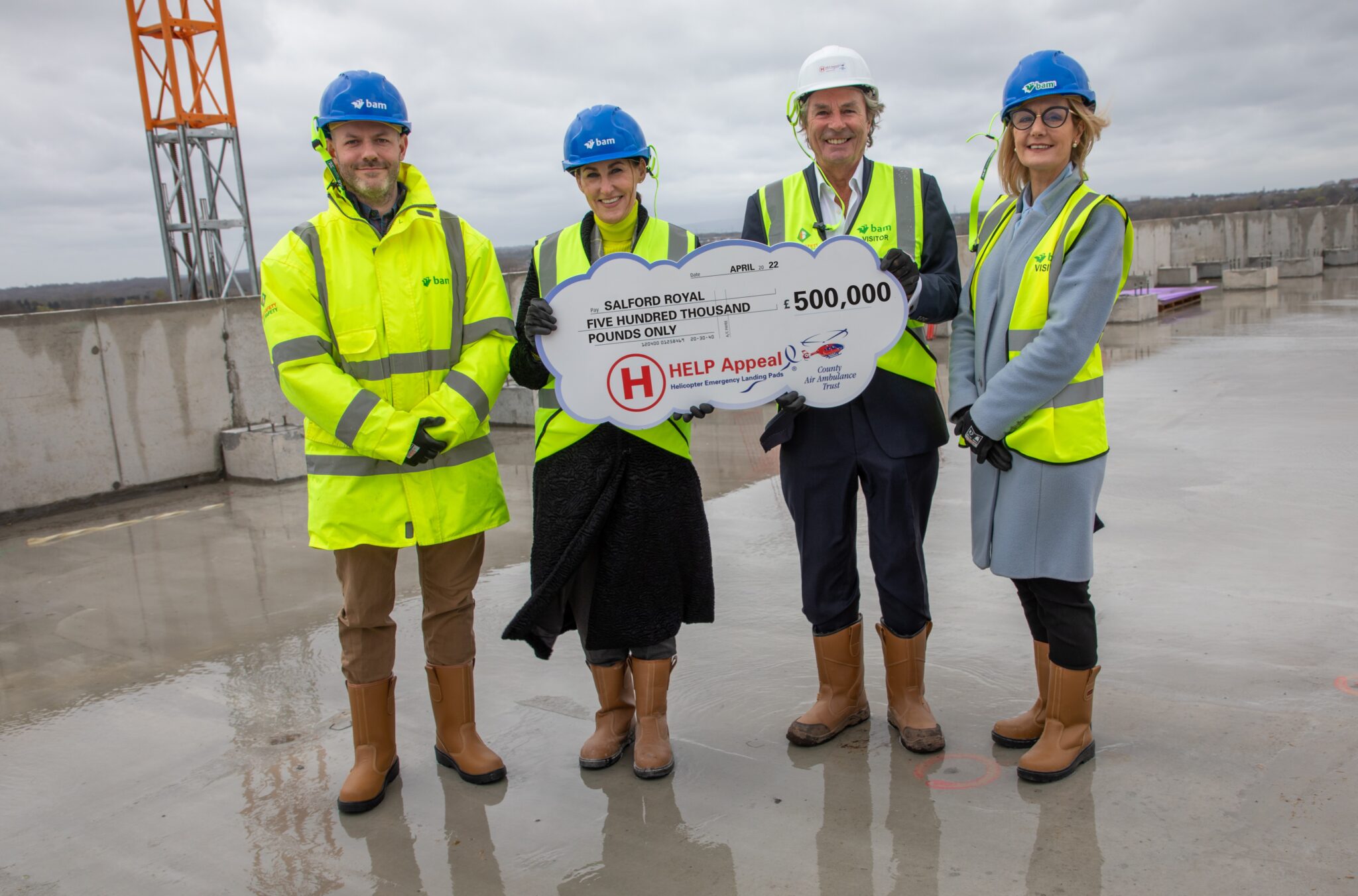 North West Air Ambulance Charity » Salford Royal's new helipad - North ...