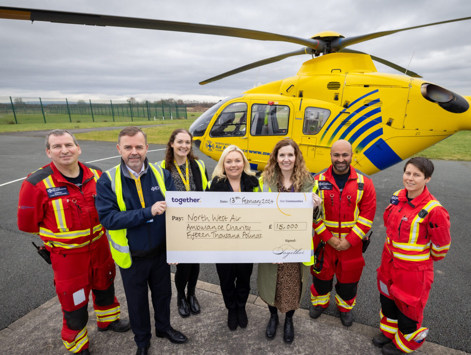 Together Finance Donates £15,000 to North West Air Ambulance Charity ...